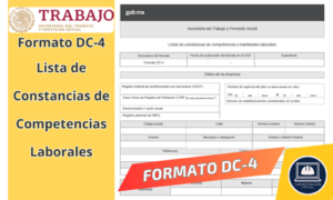 Formato DC-4: Lista de Constancias de Competencias Laborales ...